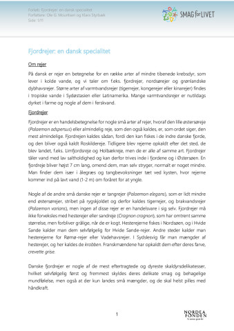 Fagtekst og opskrifter | smagforlivet.dk